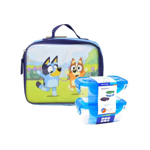 Bluey | Accessories | New Bluey Insulated Lunch Bag W 2piece Snack Food ...